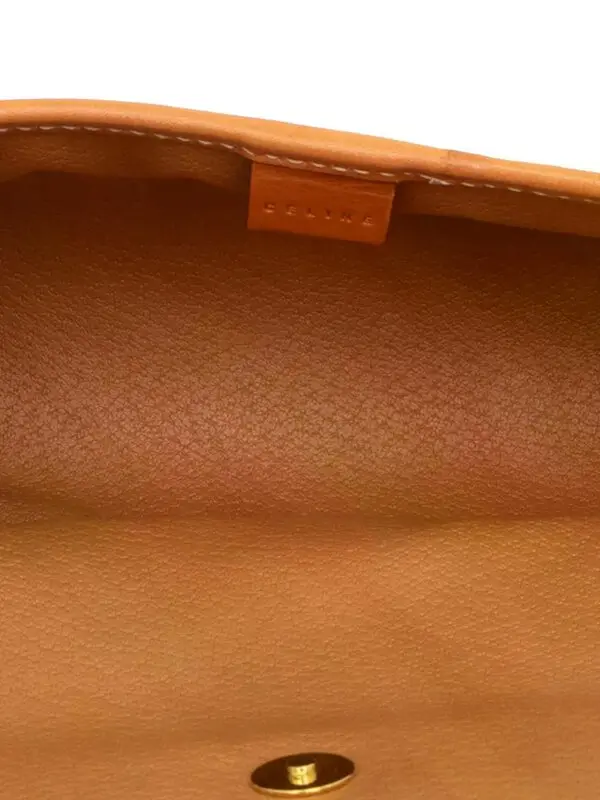 Celine 1999 Macadam Coated Canvas Clutch Bag - Brown
