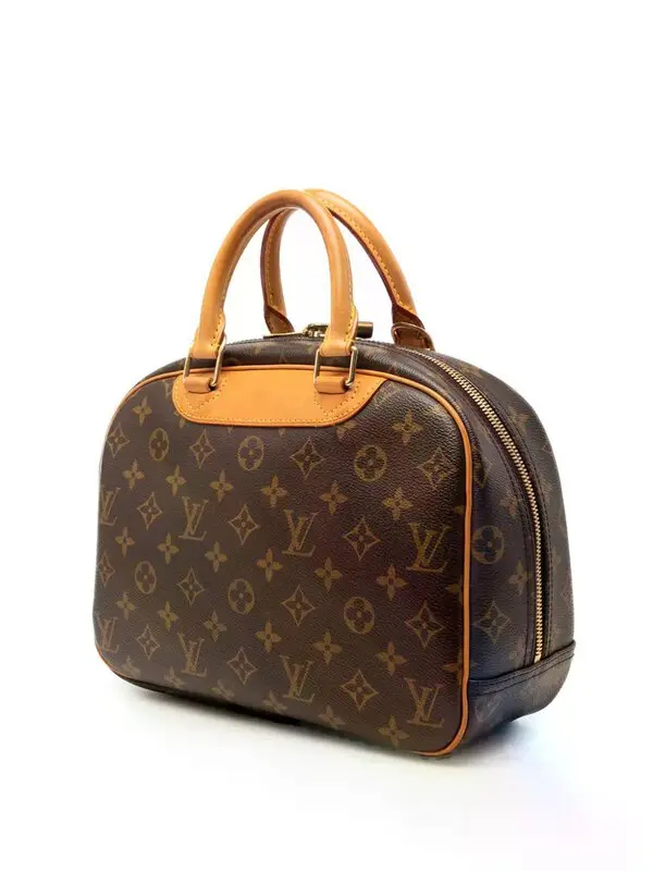 LOUIS VUITTON 2004 Monogram Trouville Handbag - Brown