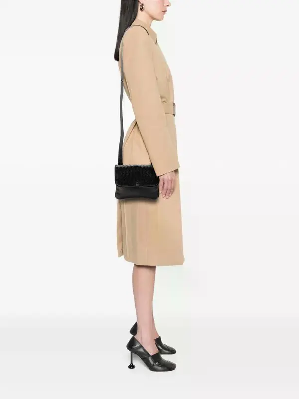 Bottega Veneta 2000-2026 Intrecciato Trimmed Nappa Crossbody Bag