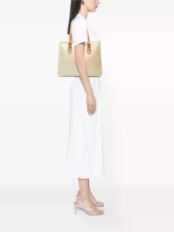 LOUIS VUITTON 2006 Monogram Vernis Brentwood Tote Bag - Yellow