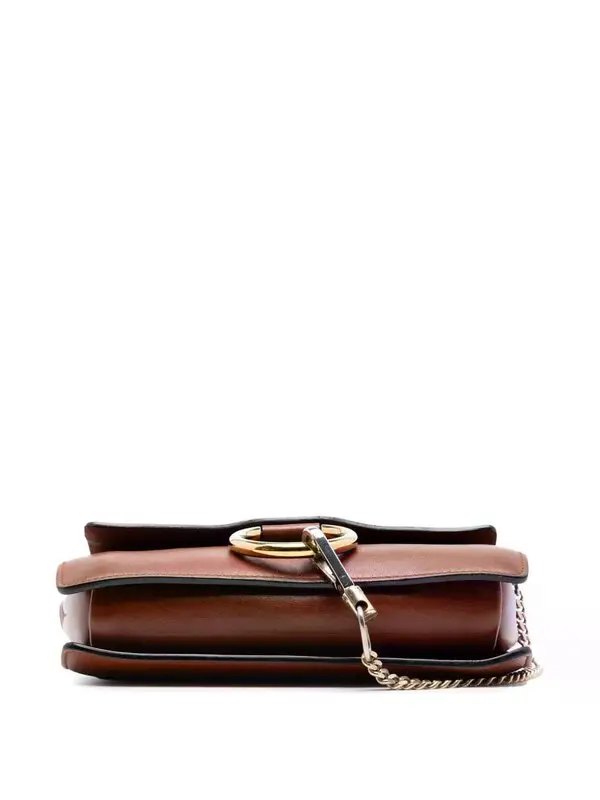 Chloé Small Suede And Calfskin Faye Crossbody Bag - Brown