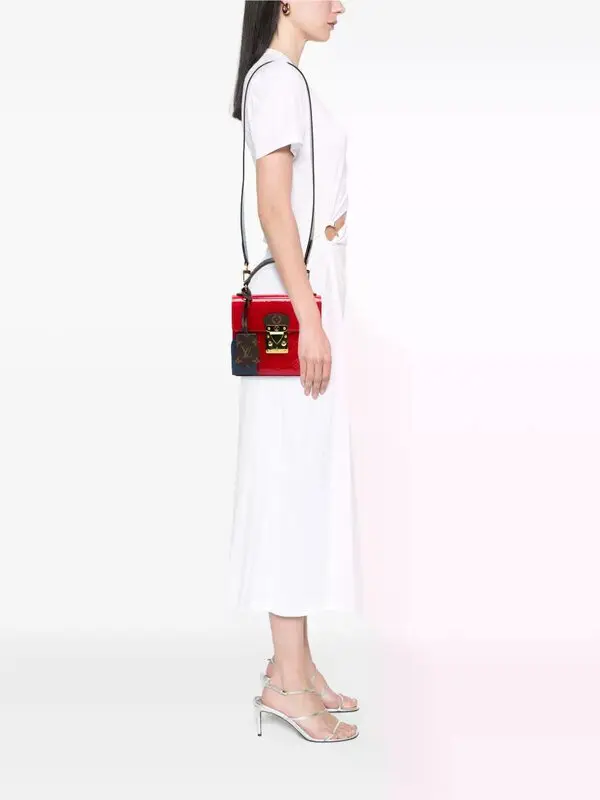 LOUIS VUITTON 2019 Monogram Vernis Spring Street Satchel - Red