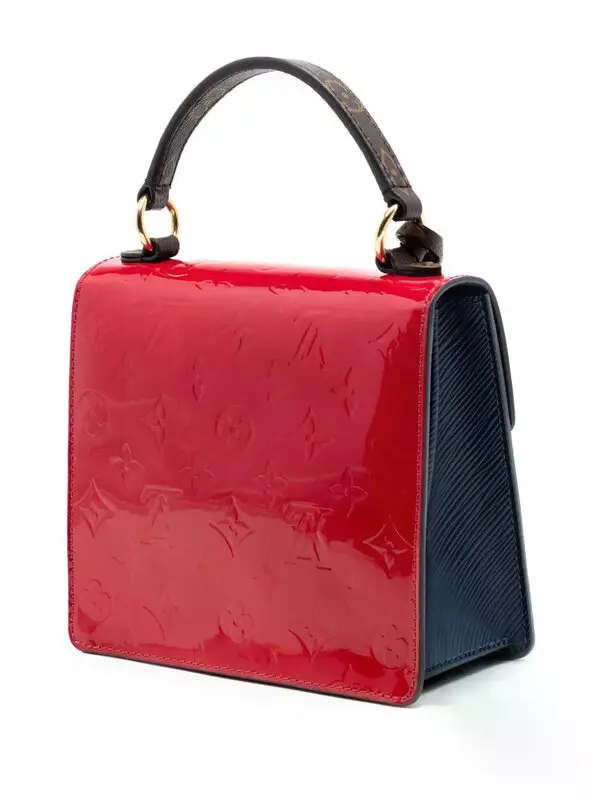 LOUIS VUITTON 2019 Monogram Vernis Spring Street Satchel - Red