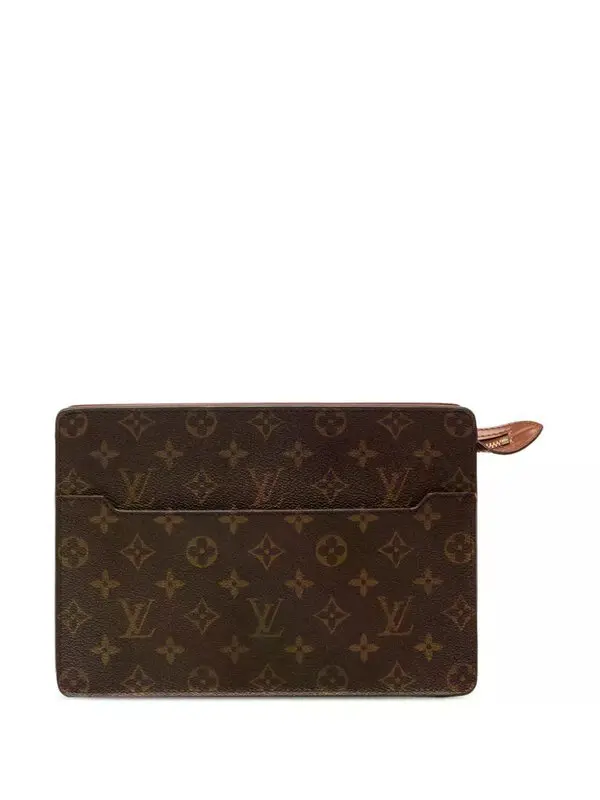 LOUIS VUITTON 2001 Monogram Pochette Homme Clutch