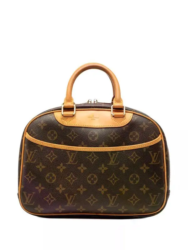 LOUIS VUITTON 2005 Monogram Trouville Handbag - Brown