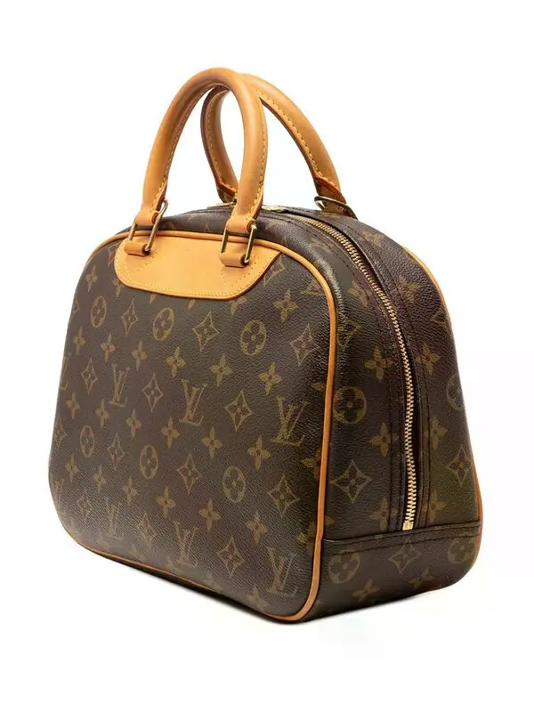LOUIS VUITTON 2005 Monogram Trouville Handbag - Brown
