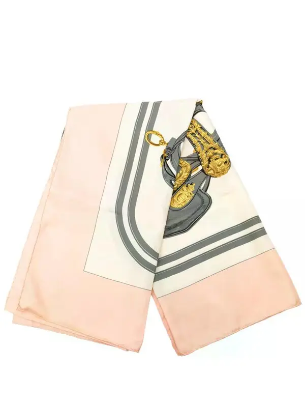 Hermès 20th Century Brides De Gala Silk Scarf 90 Scarves - Pink