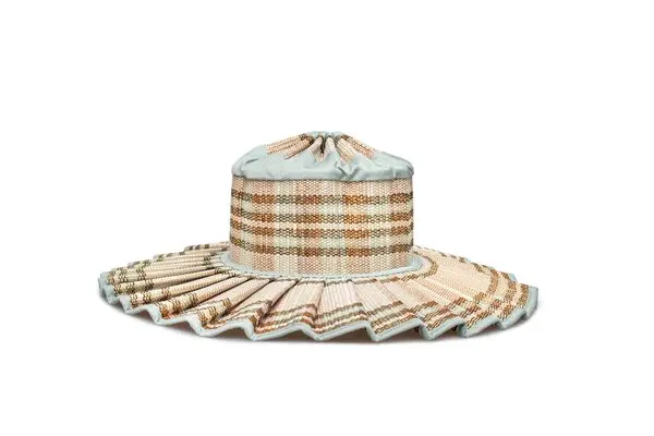 Lorna Murray Lake Como Panama Hat - Green/blue