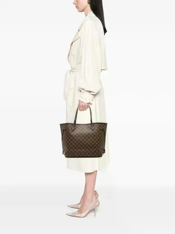 LOUIS VUITTON 2011 Damier Ebene Neverfull Mm Tote Bag - Brown