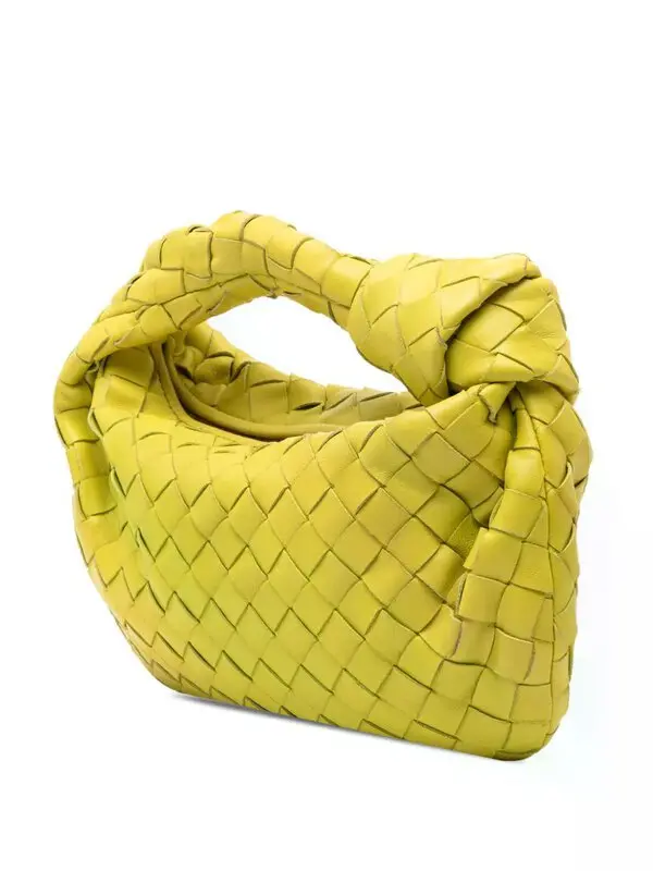 Bottega Veneta 2012-2026 Mini Nappa Intrecciato Jodie Hobo Bag - Yellow