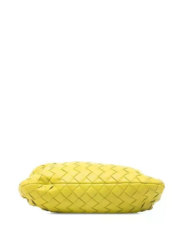 Bottega Veneta 2012-2026 Mini Nappa Intrecciato Jodie Hobo Bag - Yellow