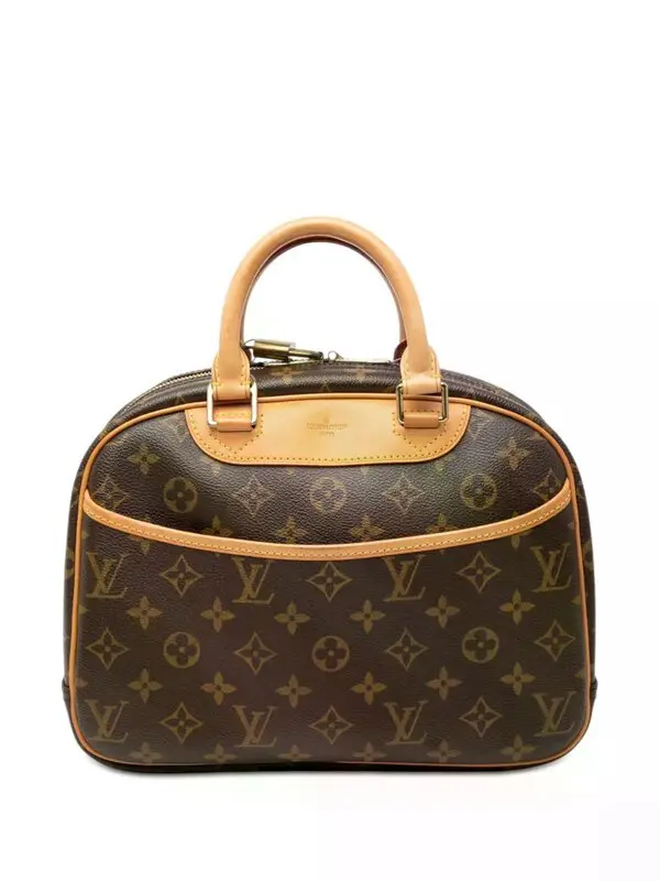 LOUIS VUITTON 2004 Monogram Trouville Handbag - Brown