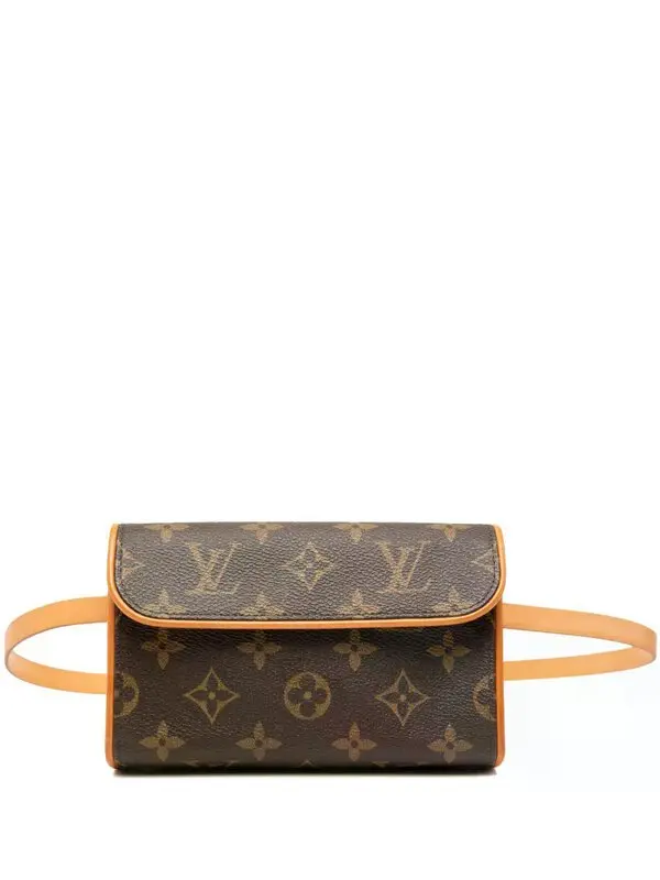 LOUIS VUITTON 2002 Monogram Pochette Florentine Belt Bag - Brown