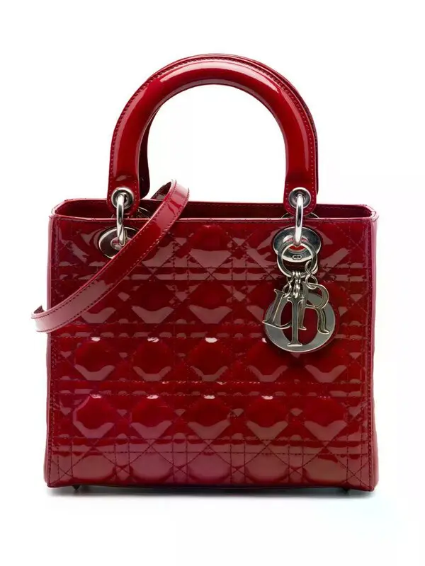 Dior 2011 Medium Lady Satchel - Red