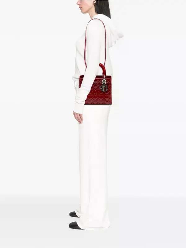 Dior 2011 Medium Lady Satchel - Red