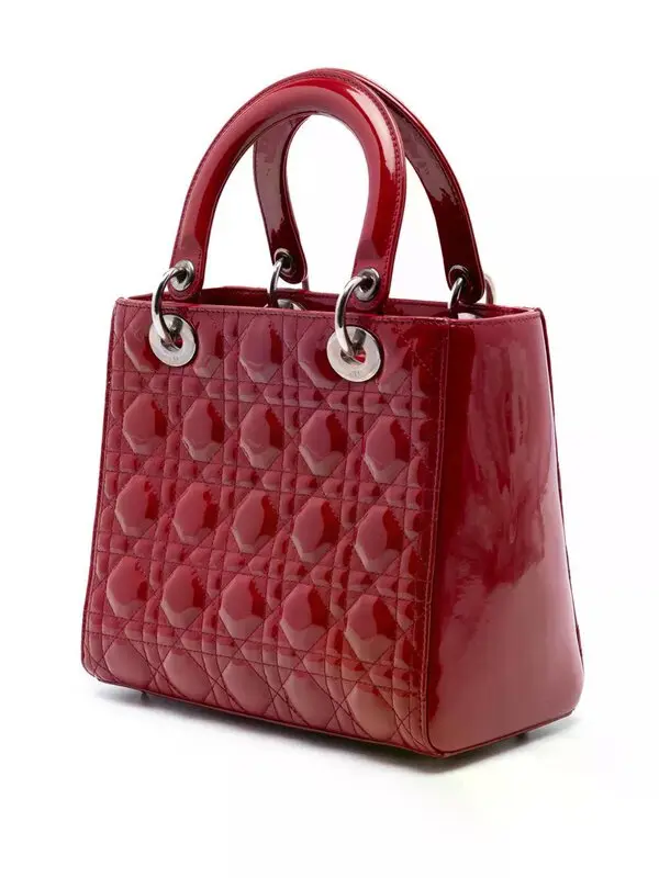 Dior 2011 Medium Lady Satchel - Red