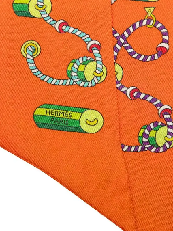 Hermès 2000-2020 Cordages Silk Twilly Scarf Scarves