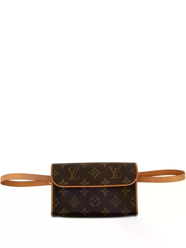 LOUIS VUITTON 2002 Monogram Pochette Florentine Belt Bag - Brown