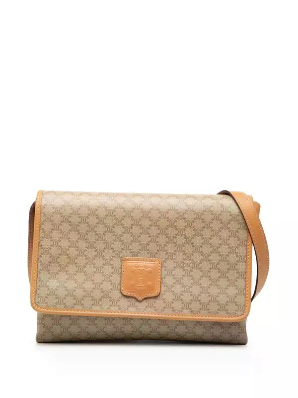 Celine 2011 Macadam Coated Canvas Crossbody Bag