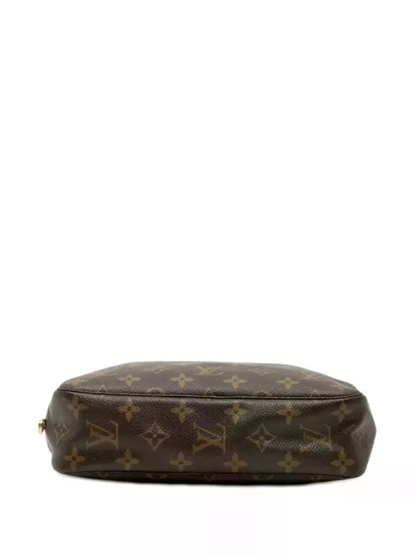 LOUIS VUITTON 1985 Monogram Trousse Toilette 23 Clutch - Brown