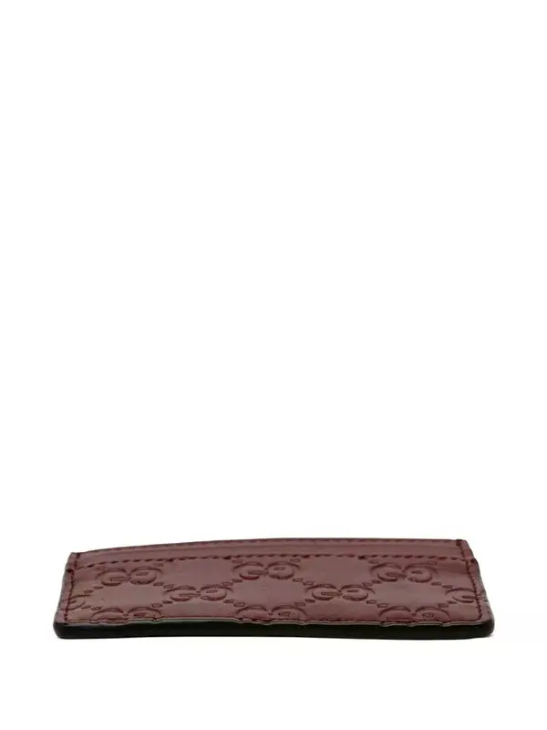 Gucci 2000-2015 Guccissima Card Holder - Red