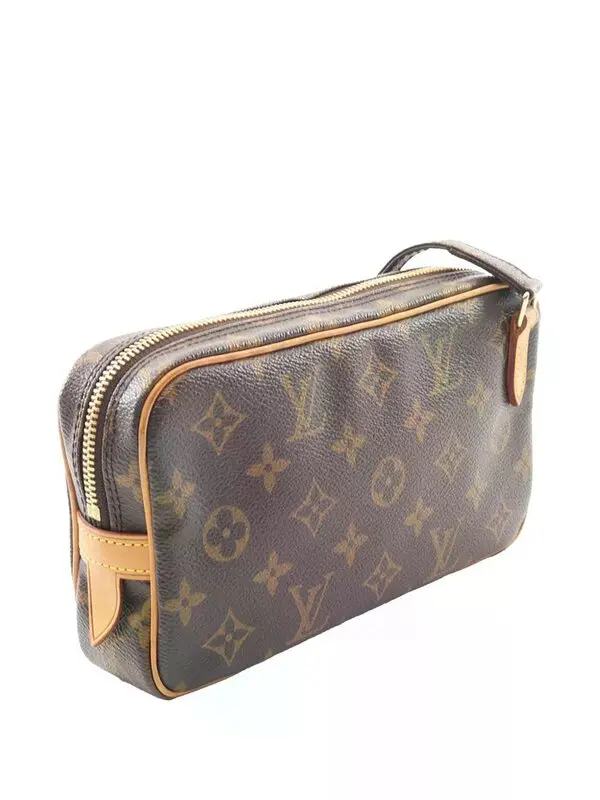 LOUIS VUITTON 2003 Monogram Pochette Marly Bandouliere - Brown