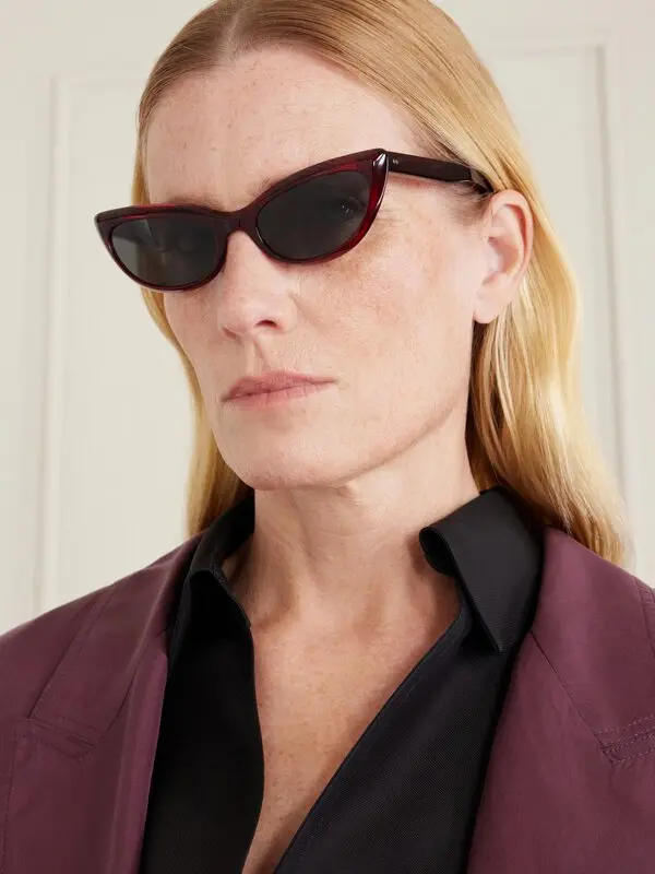 Oliver Spencer X Khaite '1963c' Cat-eye Acetate Sunglasses