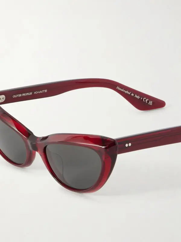 Oliver Spencer X Khaite '1963c' Cat-eye Acetate Sunglasses