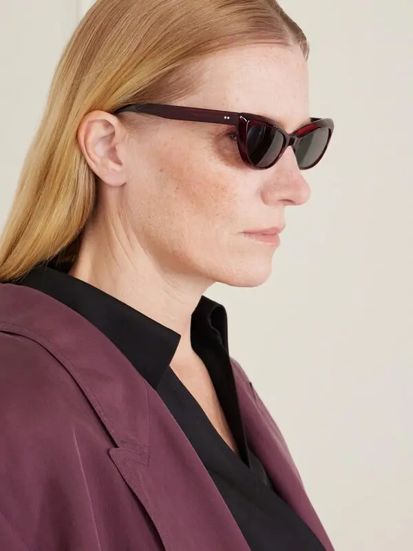 Oliver Spencer X Khaite '1963c' Cat-eye Acetate Sunglasses