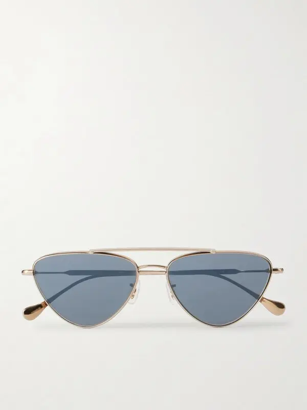 Oliver Spencer Jil Sander Aviator-style Sunglasses - Gold