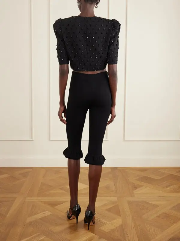 Carolina Herrera Cropped Wool-blend Jacket