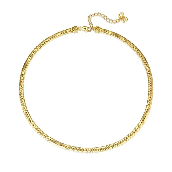 CLASSICHARMS Classic Herringbone Necklace - Gold