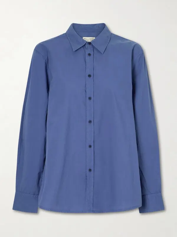 NILI LOTAN Raphael Cotton-poplin Shirt