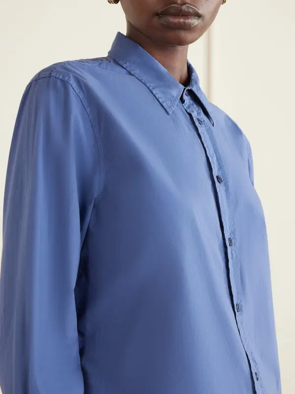 NILI LOTAN Raphael Cotton-poplin Shirt