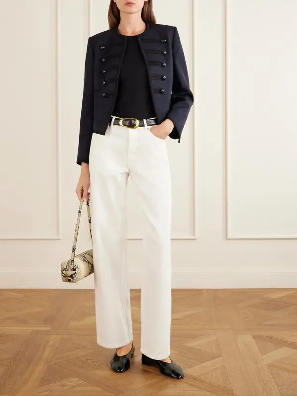 NILI LOTAN Wool-gabardine Jacket