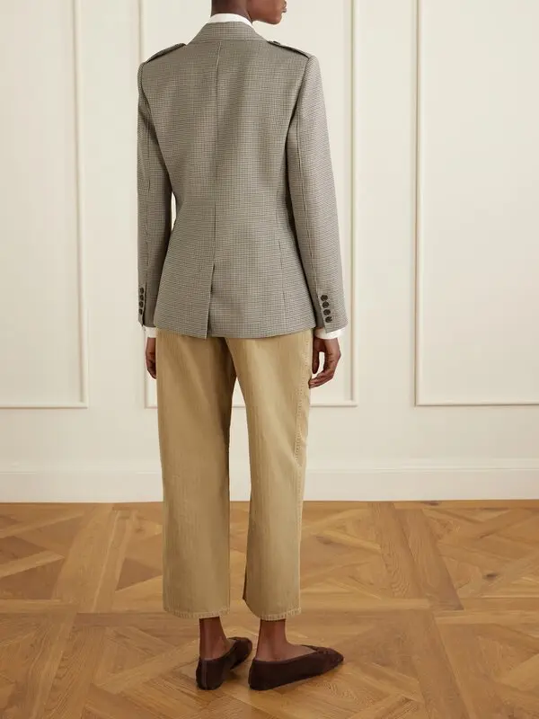 NILI LOTAN Hazel Houndstooth Wool Jacket