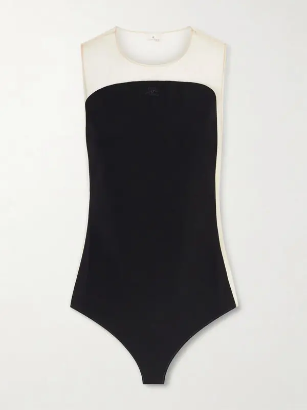 COURREGES Illusion Tulle Bodysuit