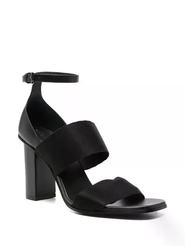 Max Mara Ankle Strap Sandals With Block Heel