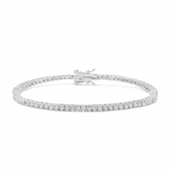 NIALAYA JEWELRY Mini Tennis Bracelet - Silver