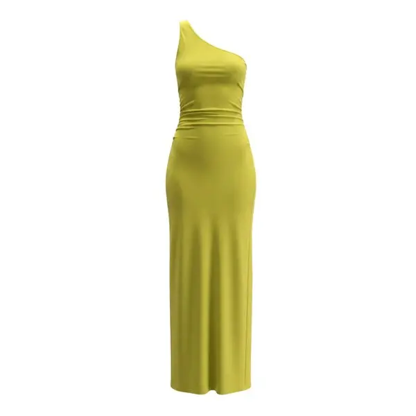 ALOMA STUDIO One Shoulder Maxi Dress - Yellow