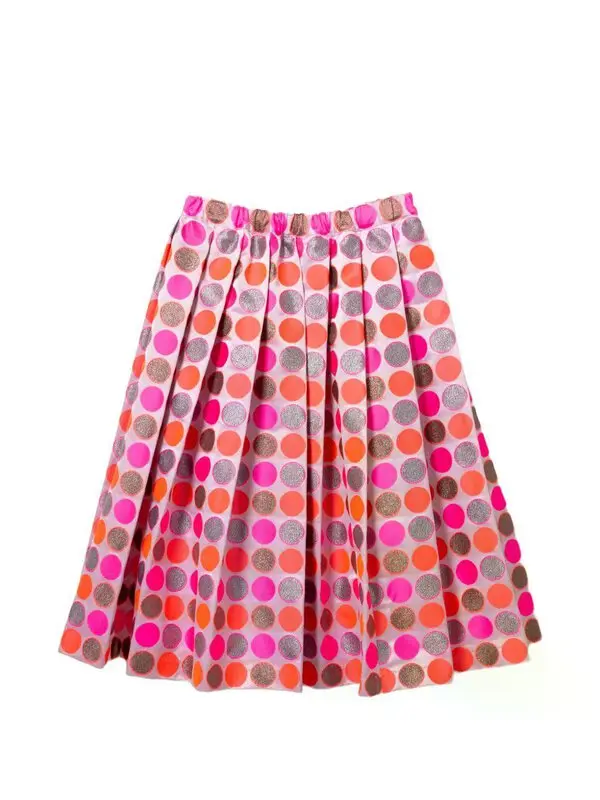 Comme Des Garçons Polka Dot Pleated Skirt