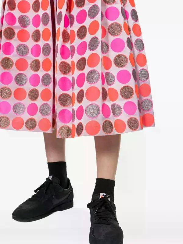 Comme Des Garçons Polka Dot Pleated Skirt