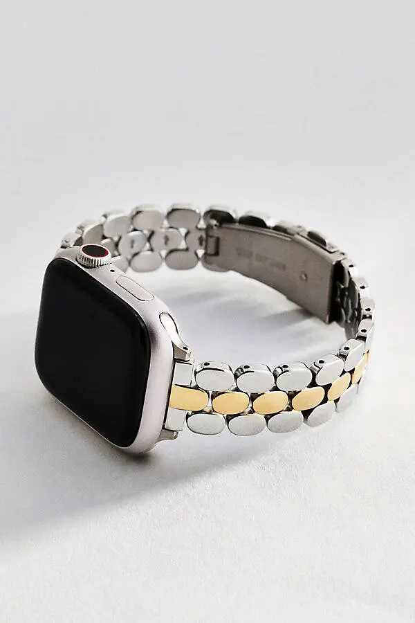 POSH TECH Emery Stainless Steel Apple Watch Band - Gold & Silver