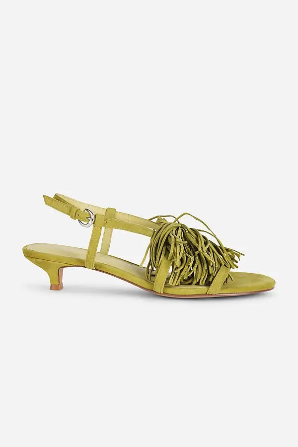 Intentionally Blank Chaperone Kitten Heels - Green