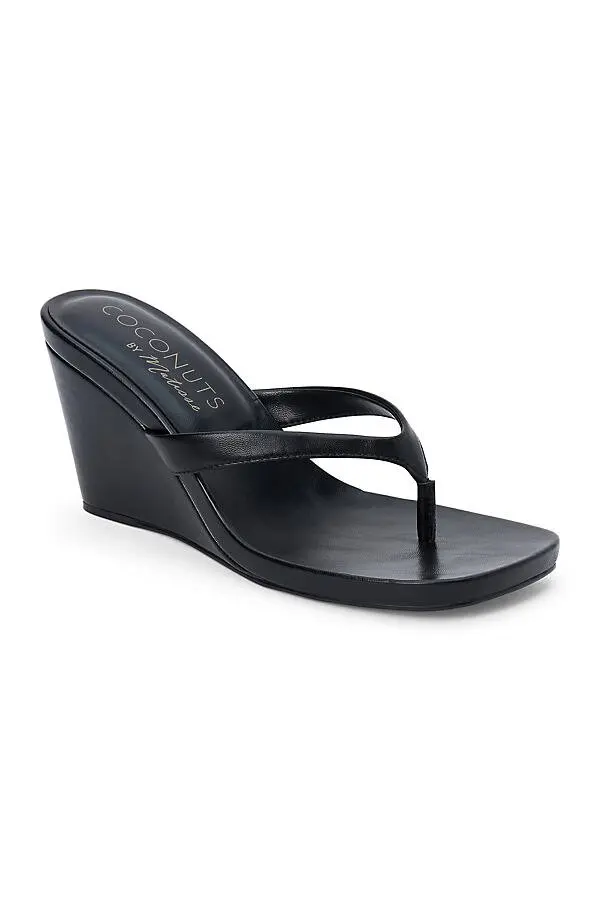 Matisse Murphy Flip-flop Wedges - Black