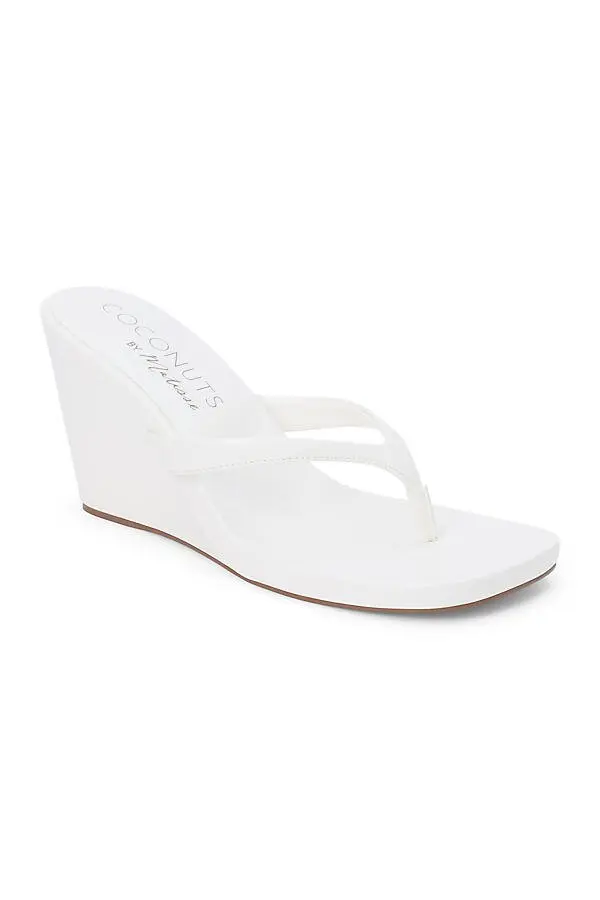 Matisse Murphy Flip-flop Wedges - White