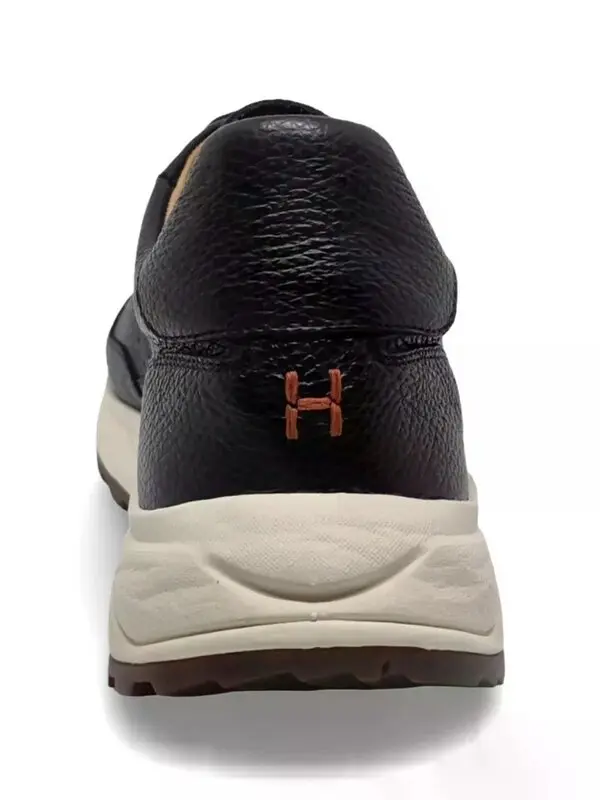 HENDERSON BARACCO Grainy Leather Sneakers With Perforated Detailing