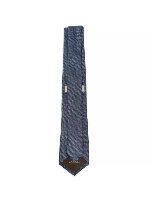 Canali Micro-patterned Silk Tie