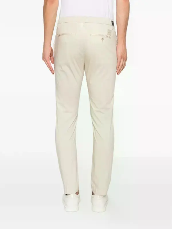 Jacob Cohen Logo-patch Button-fastening Trousers - Neutrals