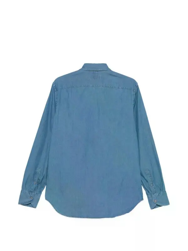 Canali Stone-wash Denim Shirt